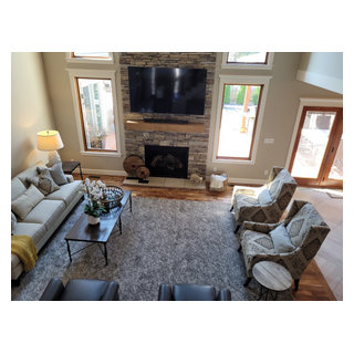 Transitional Remodeled Great Room - Transitional - Living Room ...