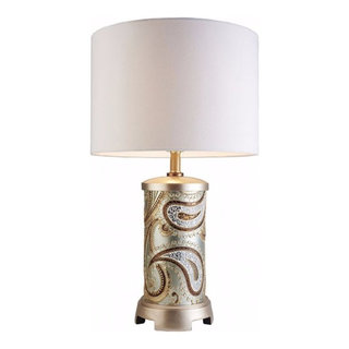 Mimi Traditional Table Lamp in Gold - Mediterranean - Table Lamps - by ...