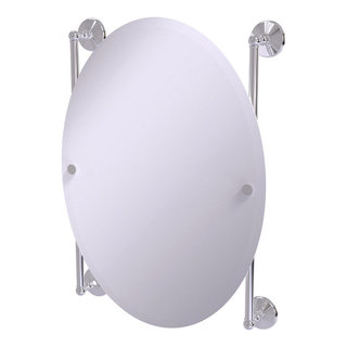 Monte Carlo Collection Oval Frameless Rail Mounted Mirror - Traditional ...