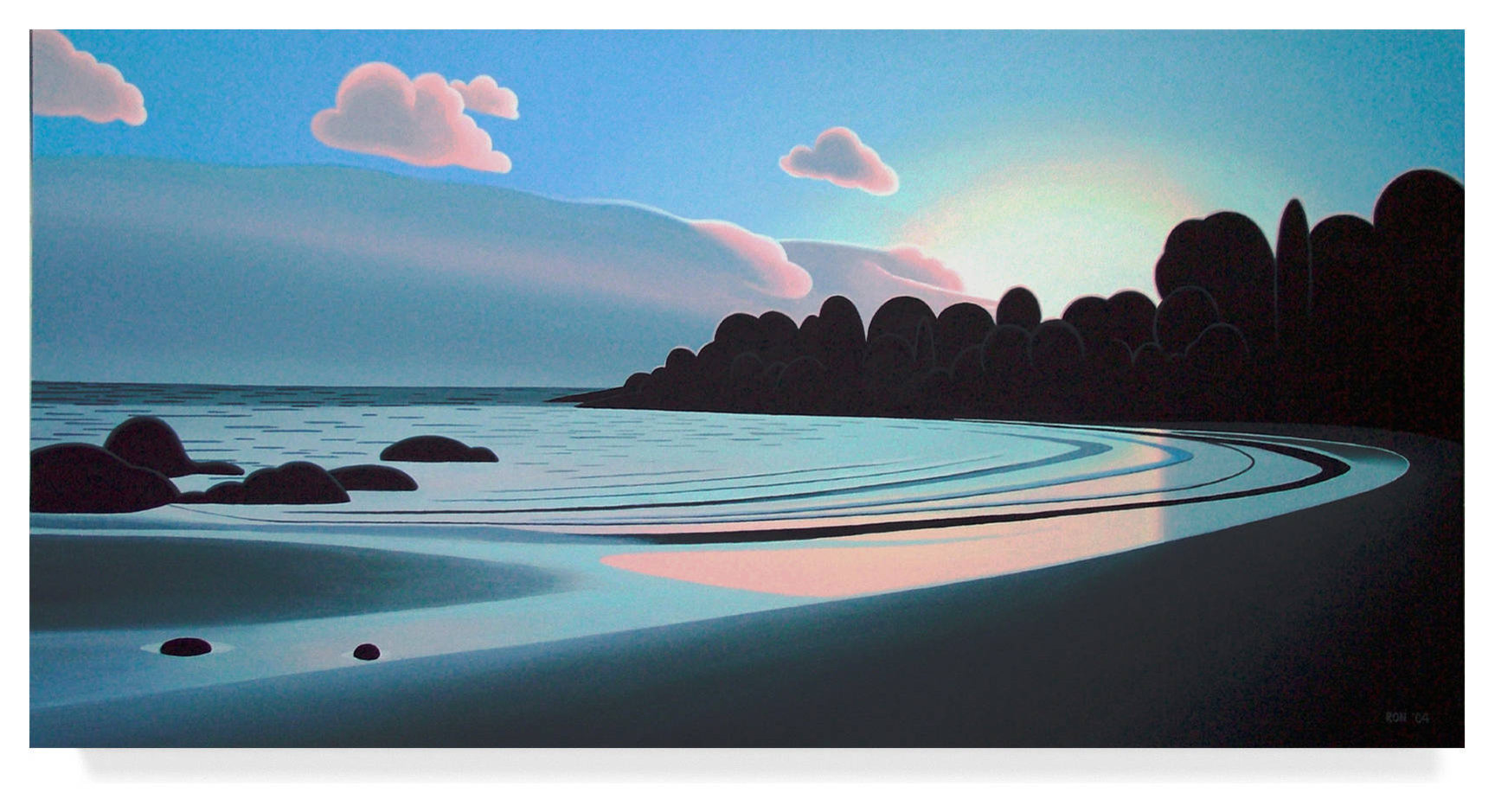 Ron Parker 'Evening Light' Canvas Art, 47"x24" - Beach Style - Prints ...