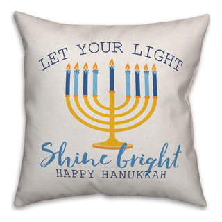 Let Your Light Shine Bright Throw Pillow, 16x16 - Contemporary ...