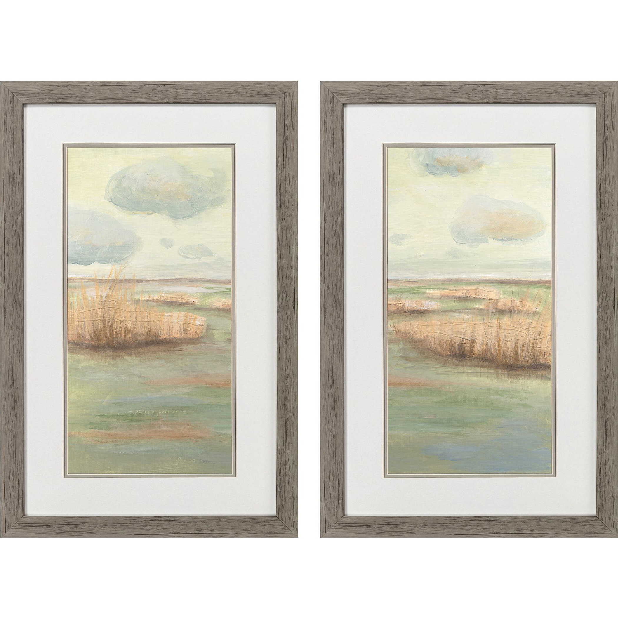 Wetlands Framed Art, 2-Piece Set - Contemporary - Prints And Posters ...