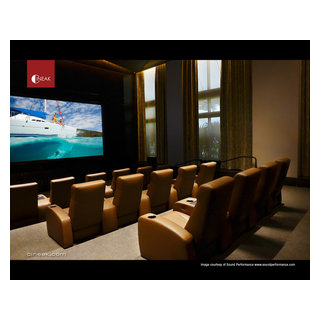 Amazing Theater with seats by CINEAK SEATING - Contemporary - Home ...