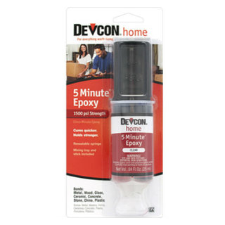 Devcon 20845 Minute Fast Drying Epoxy, Clear, 25 ml Syringe ...