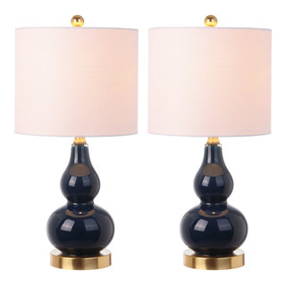 Anya 20.5" Mini Glass Table Lamp - Transitional - Lamp Sets - by ...