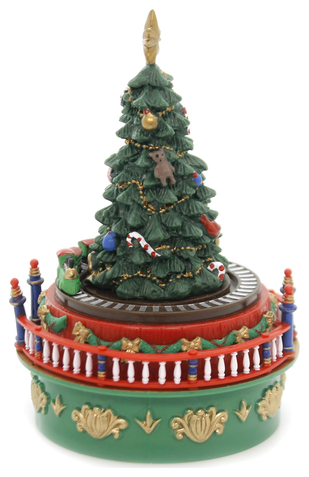 Christmas Animated Musical Tree Deck The Hall Musical Boxes And ...