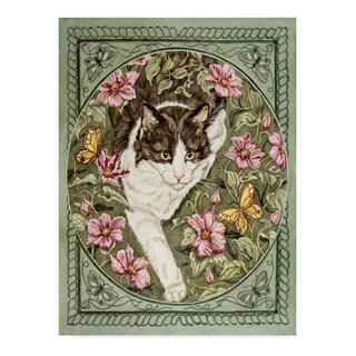 Jan Benz 'A Walk On The Wild Side' Canvas Art, 47"x35" - Contemporary ...