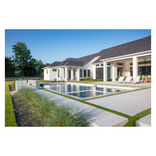 Artificial Grass Around Pool - Contemporary - Landscape - Dallas - by ...