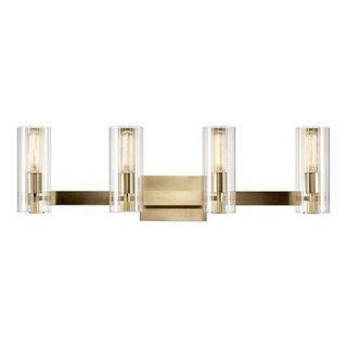 Jemsa 4 Light Bath Vanity In Modern Style, 9.75"Hx32"W - Transitional ...