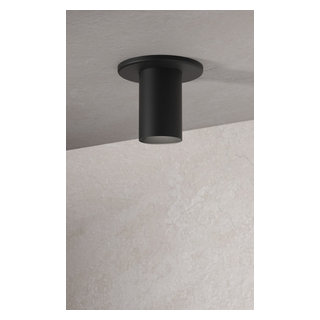 CSL LED Cylinder Collection Flush Mount Matte Black, 2.5"Dx4"H, 2.5"Dx4 ...
