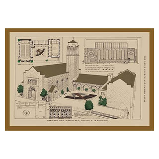 The Voss and Law Church, 20" x 30" - Traditional - Prints And Posters ...