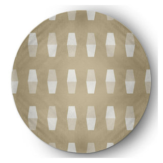 2' x 3' Bowling Pins Nautical Indoor/Outdoor Rug, Shark Blue, 5' Round ...