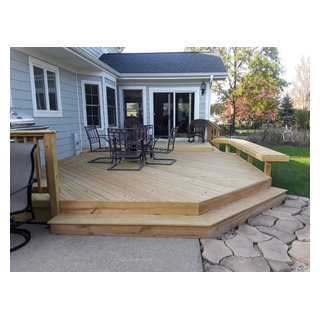 Open Wood Deck Design by Willowbrook, IL Deck Designer - Chicago - by ...