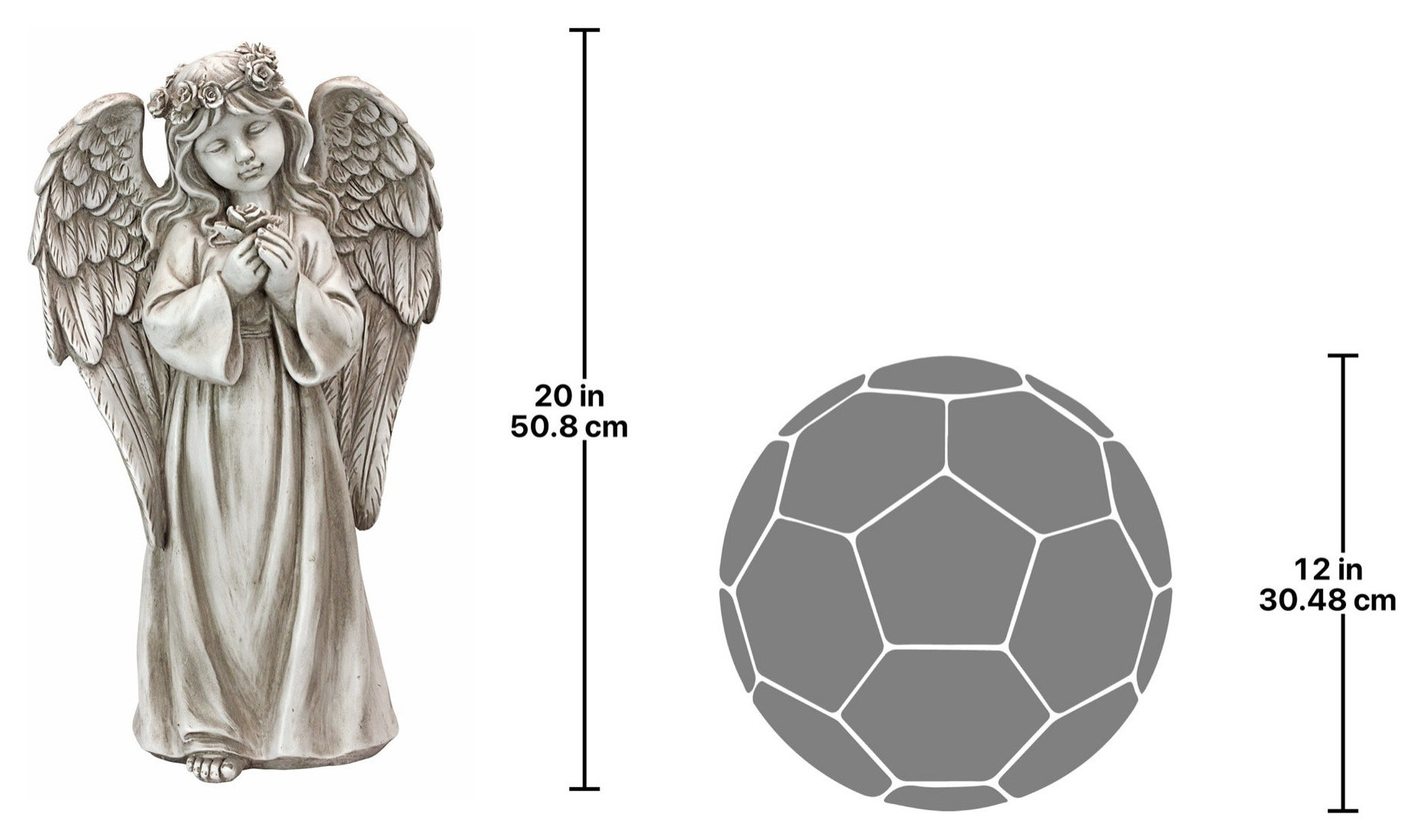 Divine Messenger Angel Statue - Traditional - Garden Statues And Yard ...