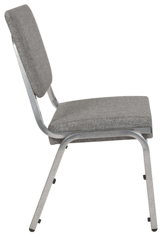 Gray Antimicrobial Fabric Bariatric Medical Reception Chair, 3/4 Panel ...