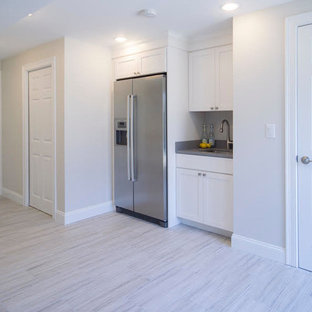 75 Beautiful Modern White Basement Pictures & Ideas | Houzz
