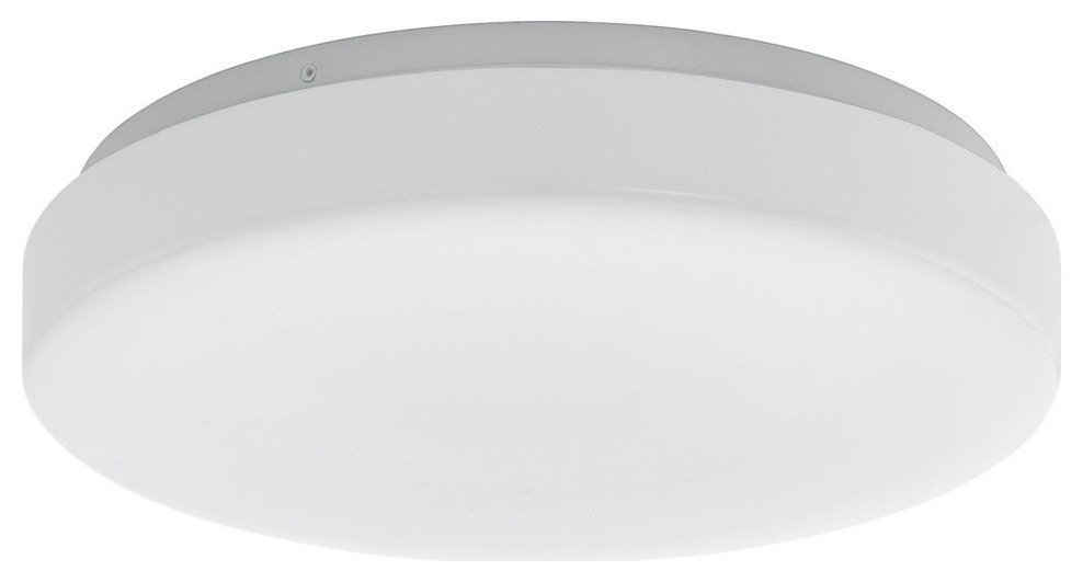 1x10.8W LED Ceiling Light With White Plastic Cover - Contemporary ...