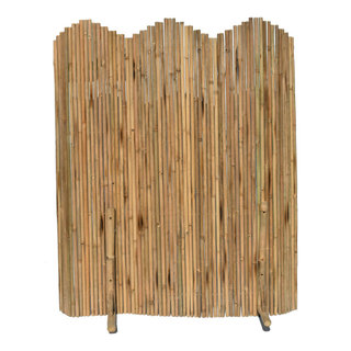 Flexible Bamboo Screen With Stand - Screens And Room Dividers - by ...