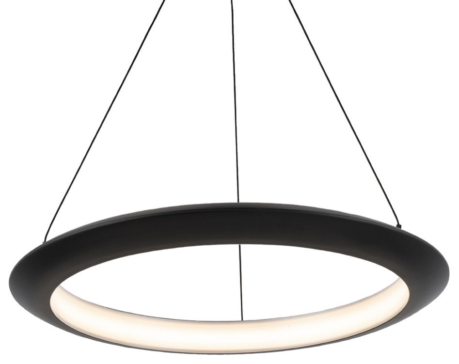 The Ring LED Pendant in Black - Modern - Pendant Lighting - by ...