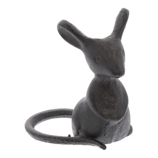Cast Iron Mouse Mini Figurine Set 3 | Sculpture Listening Metal ...