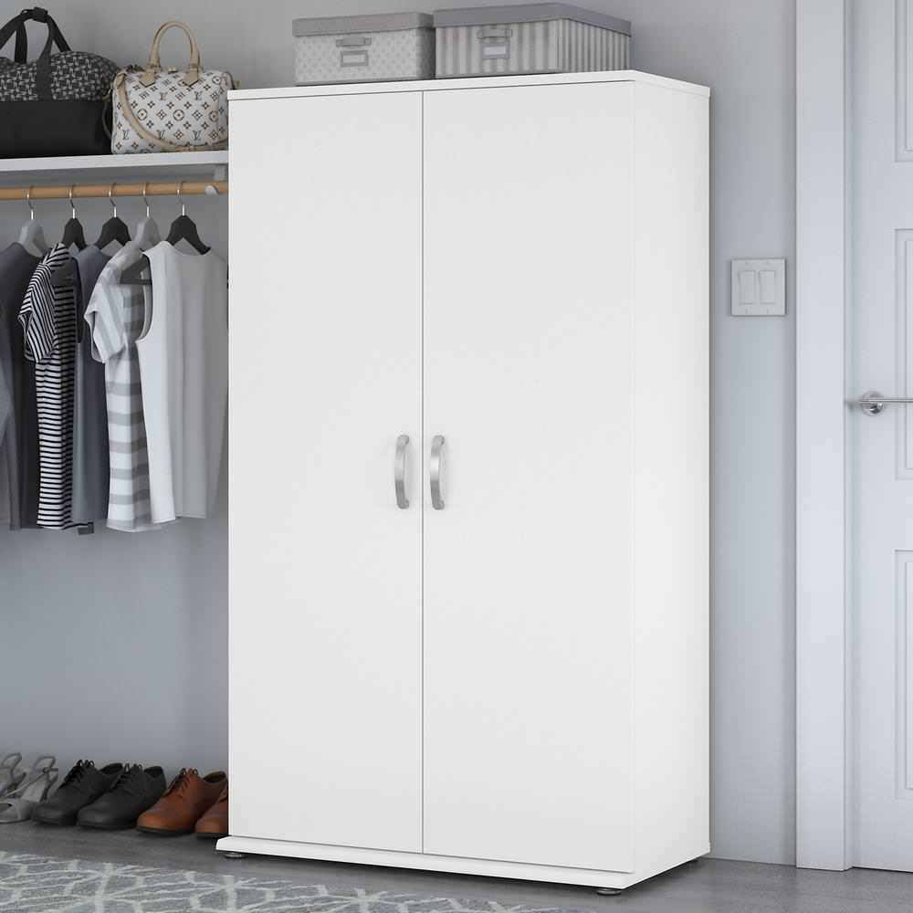 Bush Business Furniture Universal Tall Clothing Storage Cabinet with ...