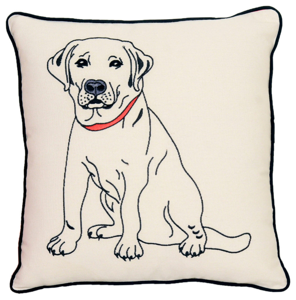 Labrador Dog Pillow - Contemporary - Decorative Pillows - by beyond ...