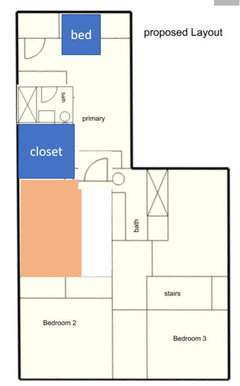 Primary suite addition layout concerns
