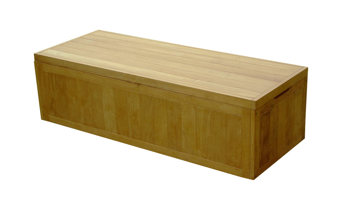 Large Teak Storage Box - Transitional - Deck Boxes And Storage - by ...