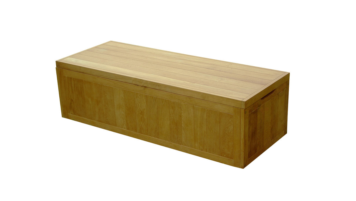 Large Teak Storage Box - Transitional - Deck Boxes And Storage - by ...