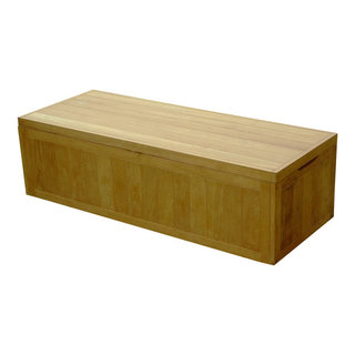 Large Teak Storage Box - Transitional - Deck Boxes And Storage - by ...