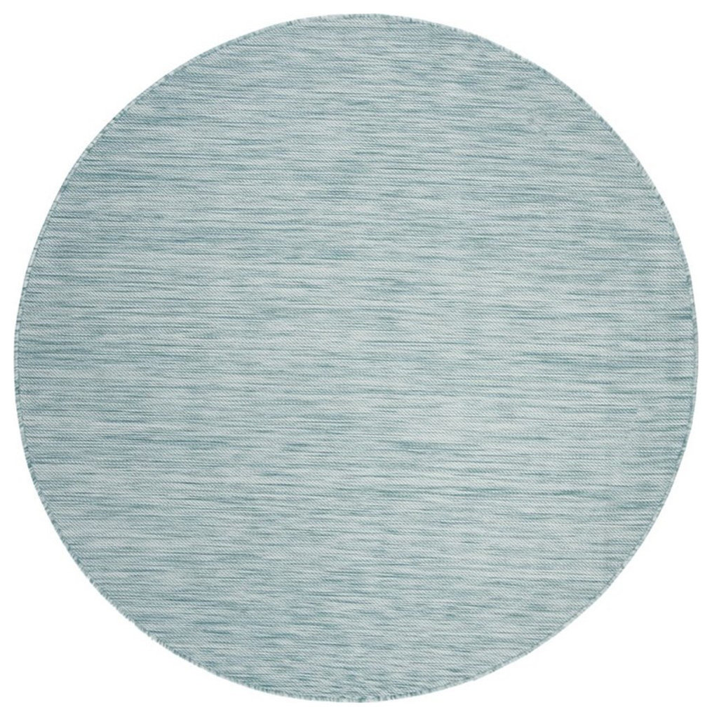 Safavieh Beach House 6'7" Round Rug in Aqua, 6'7" Round - Contemporary ...