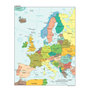 Europe Map, Political, Peel & Stick Removable Wall Decal, 22.5"x33 ...