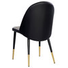 Kline Dining Chair Dillon Stratus/Dillon Black, Taupe - Midcentury ...