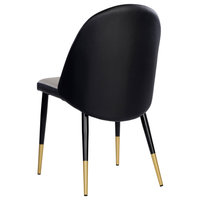 Kline Dining Chair Dillon Stratus/Dillon Black, Taupe - Midcentury ...