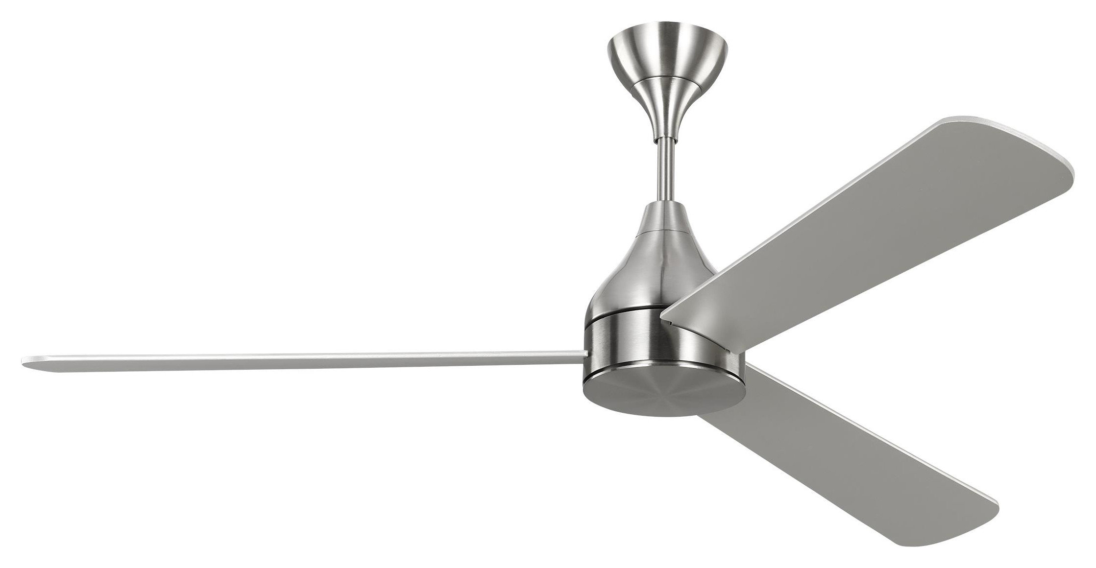 Streaming 60" LED Ceiling Fan Brushed Steel - Transitional - Ceiling ...