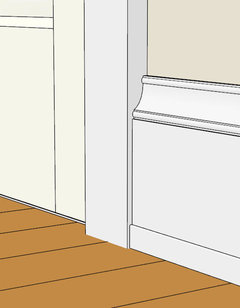 Best way to fix jagged baseboard bottom after new floor installation?