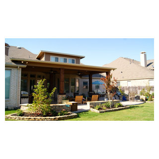 Simple Patio Cover Designs - Patio - Houston - by TCP Custom Outdoor ...