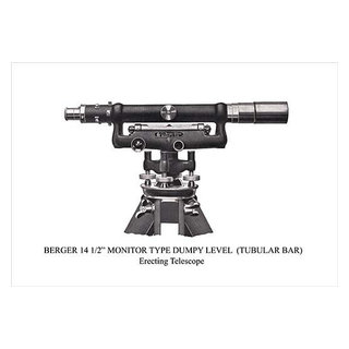 Berger 14 1/2" Monitor Type Dumpy Level (Tubular Bar), 20" x 30 ...