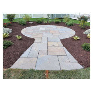Scranton, PA - Backyard Outdoor Living Space - Landscaping, Flagstone ...