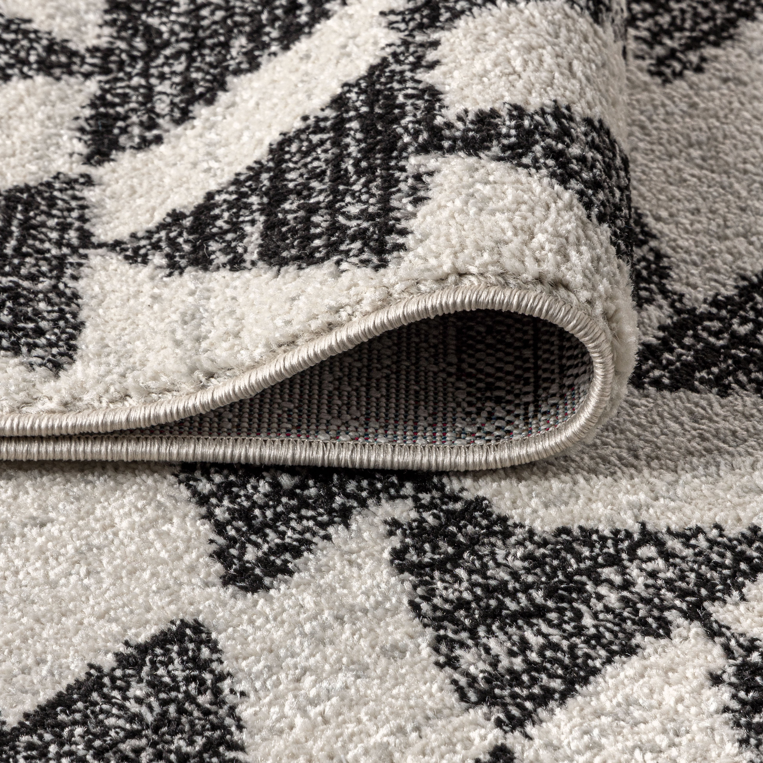 Aisha Moroccan Triangle Geometric Area Rug, 8' Square - Scandinavian ...