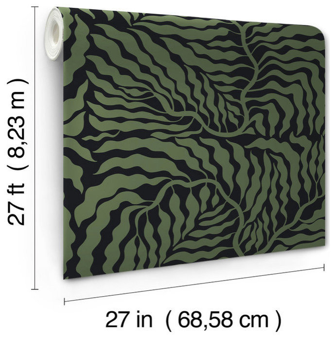 Fern Fronds Wallpaper - Contemporary - Wallpaper - by York ...