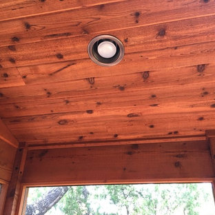 75 Beautiful Rustic Red Porch Pictures & Ideas | Houzz