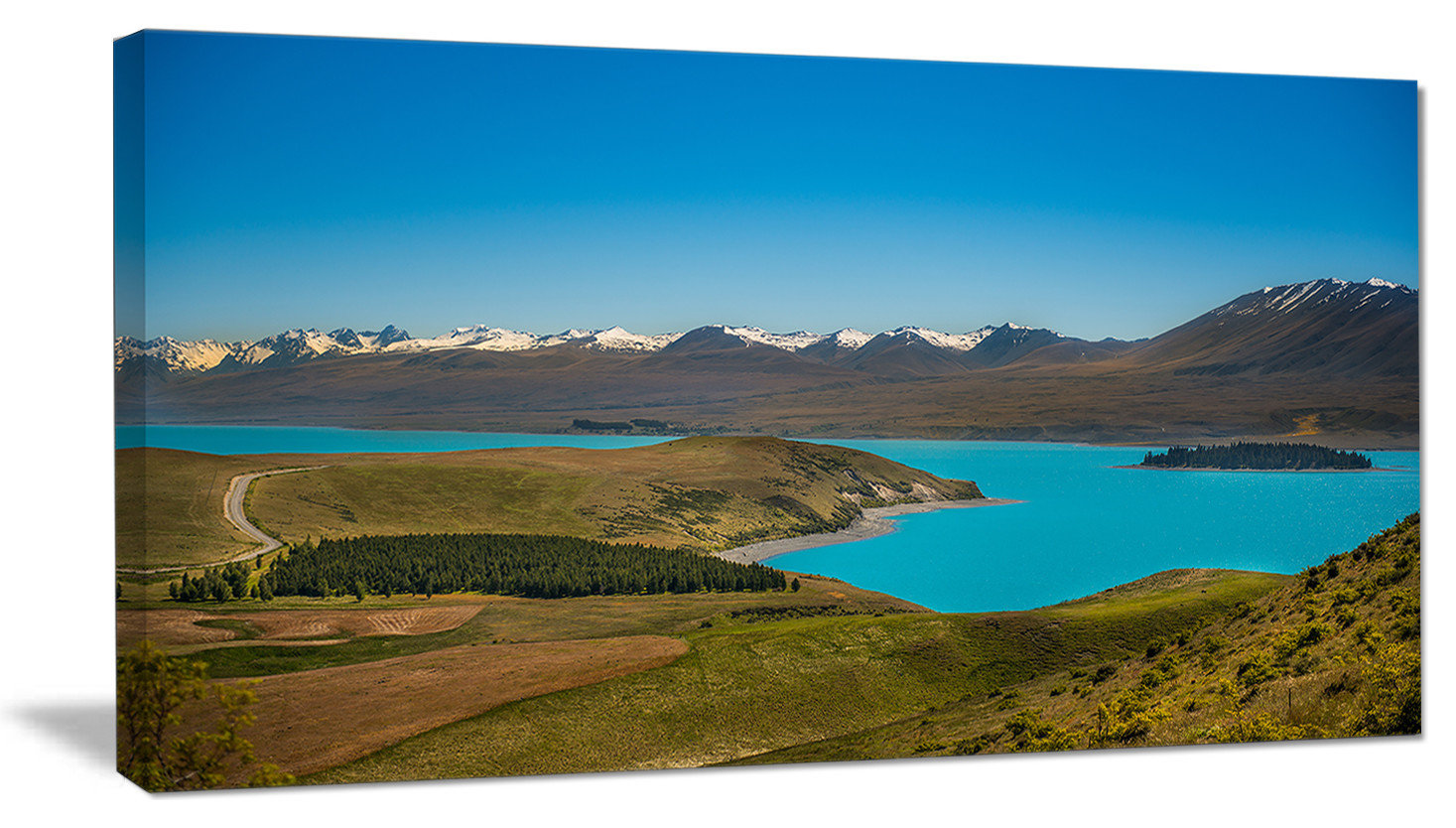 "Fantastic Calm Landscape of New Zealand" Art Print Canvas, 40"x20 ...