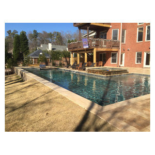 Straight Line Pools - Modern - Pool - Atlanta - by Georgia Classic Pool ...