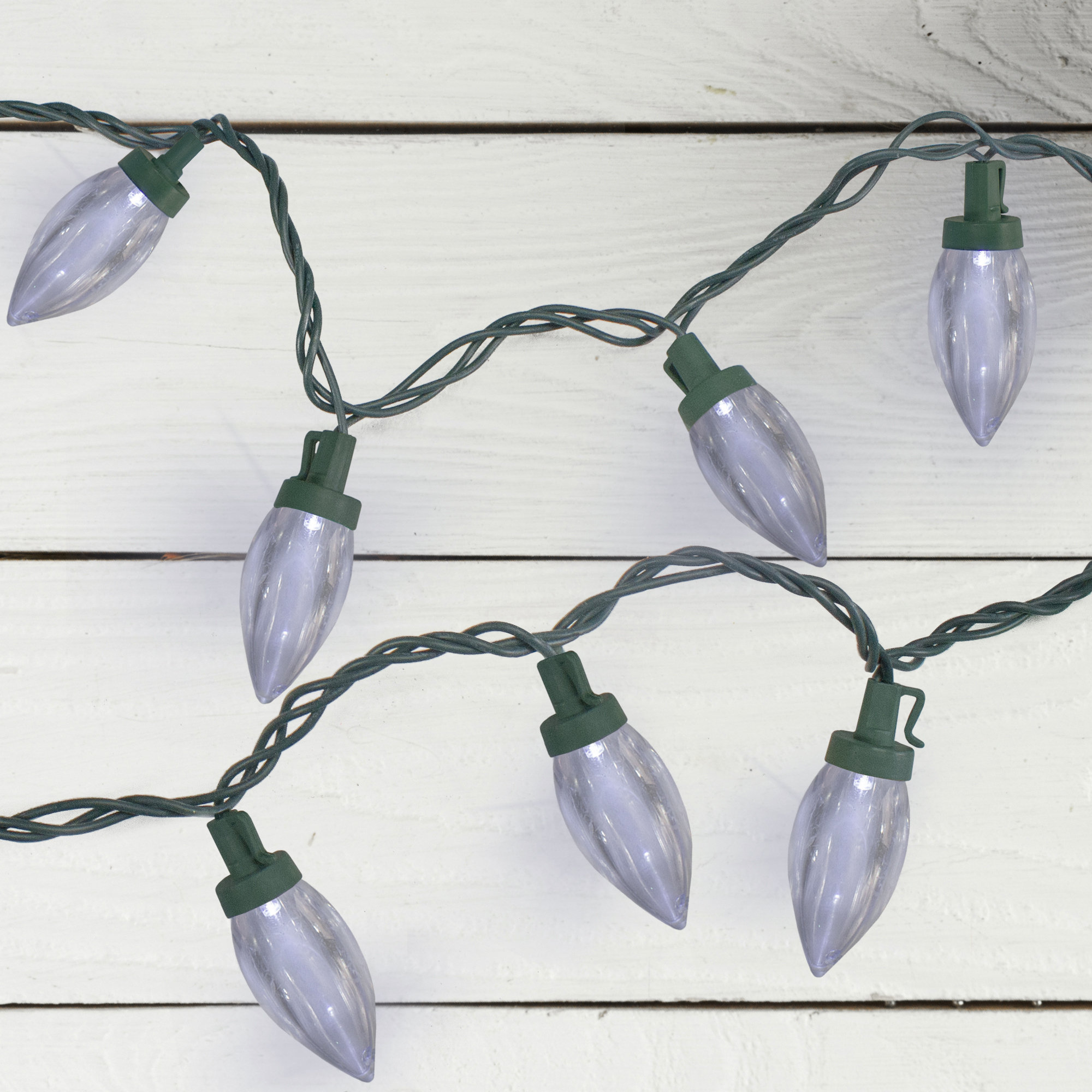 50 Count Pure LED C9 Christmas Lights 20.25 ft Wire - Modern - Holiday ...