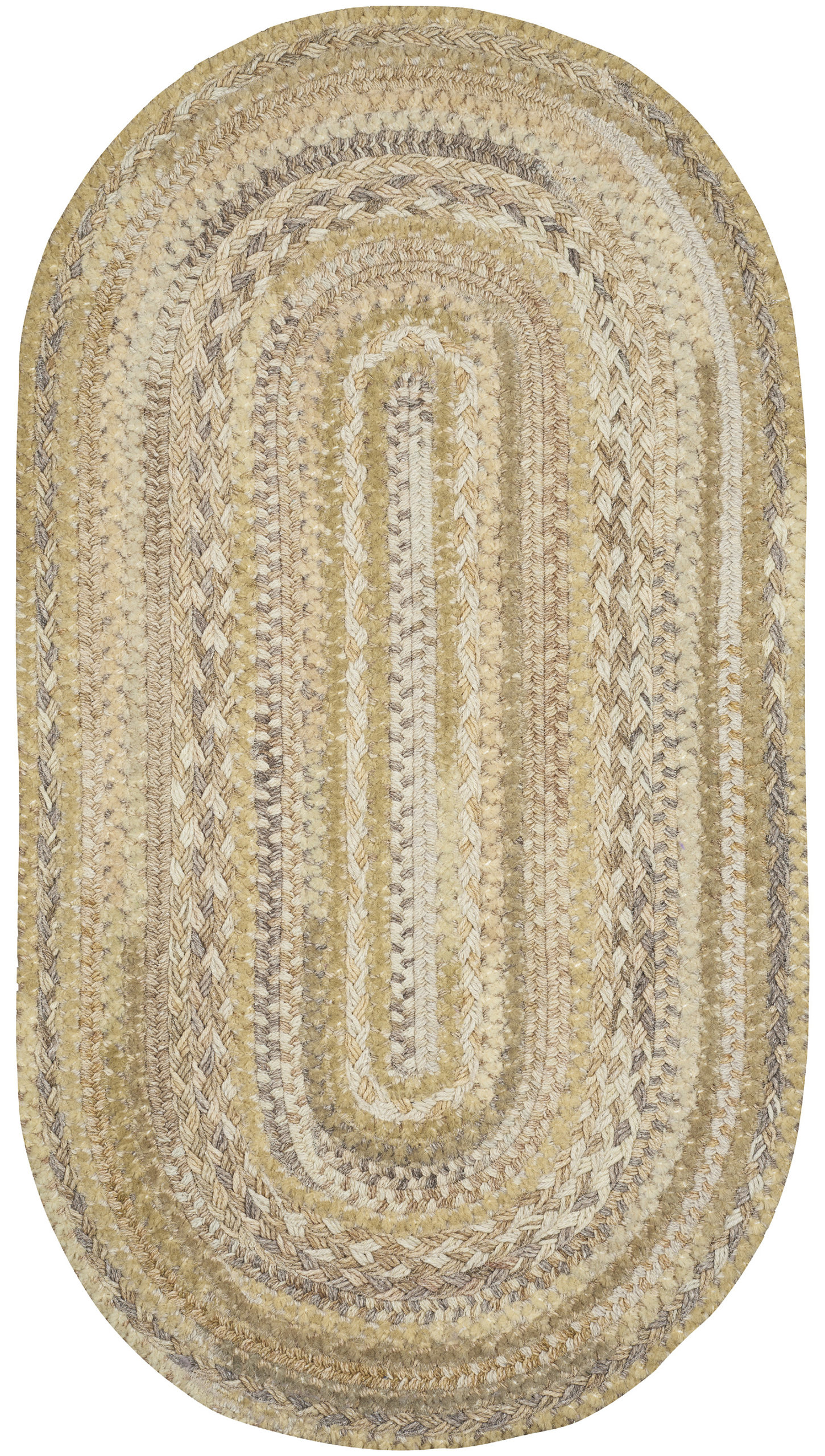 Harborview Braided Oval Rug, Natural, 2'3"x9' Runner - Farmhouse - Hall ...
