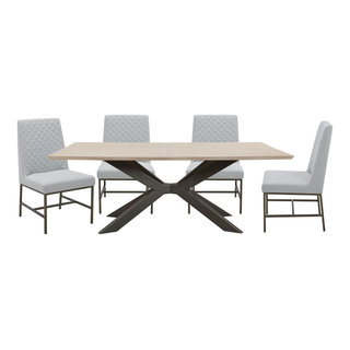 Parker House Crossings Monaco 86 In. Dining Table With 4 Upholstered ...