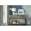 Rustic Console Table, Sheesham Wood Frame & Drawers With Cut Out Pulls ...