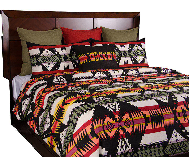 Eagle Rock Coverlet 7-Piece Set, King - Southwestern - Comforters And ...