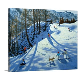 Large Snowball, Zermatt Wrapped Canvas Art Print, 36"x30 ...